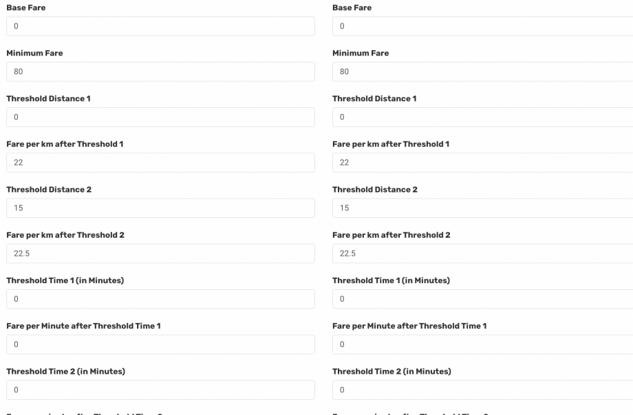 How to set the Fare structure – Jugnoo Support